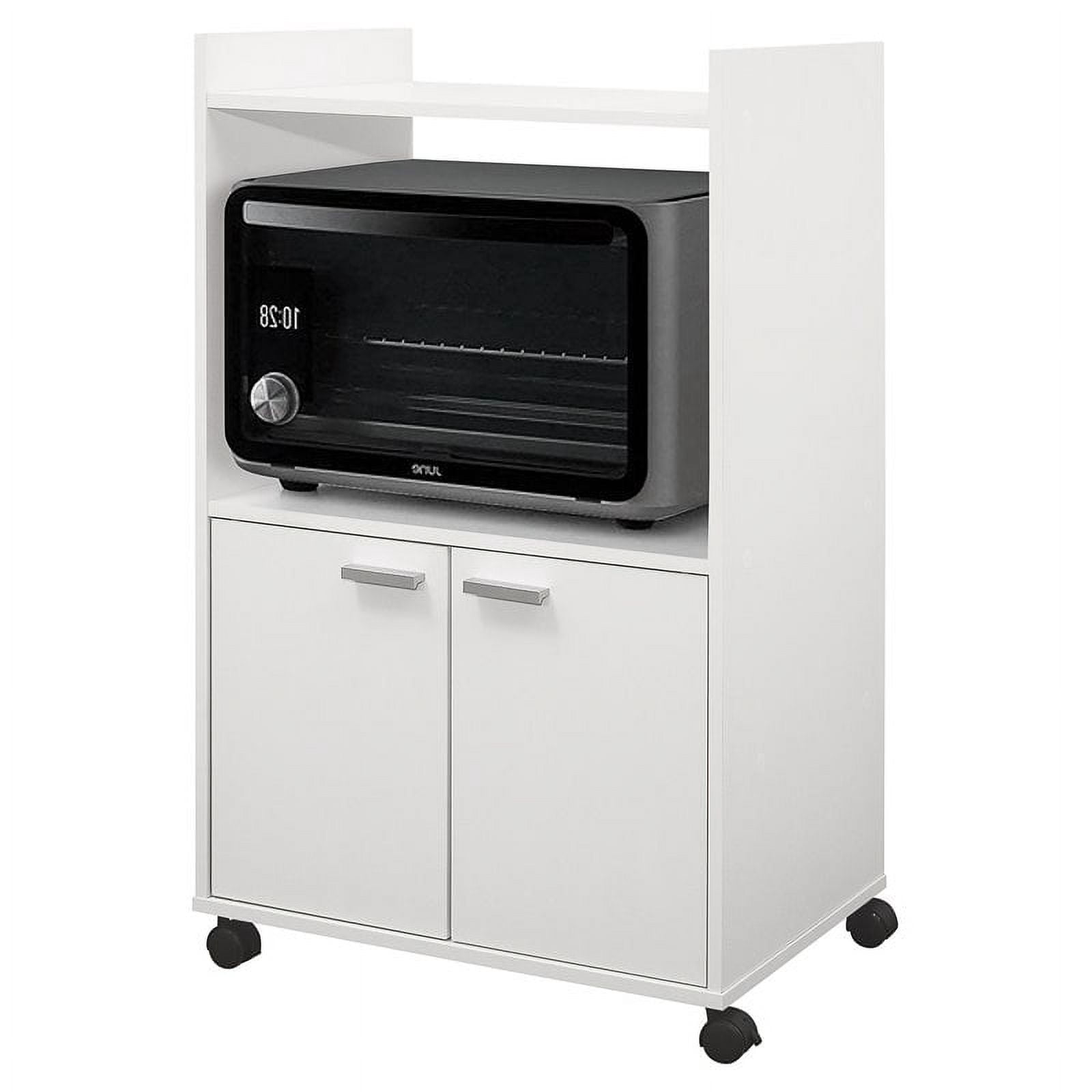 Pilaster Designs Centennial Kitchen Island Microwave Storage Cabinet in ...