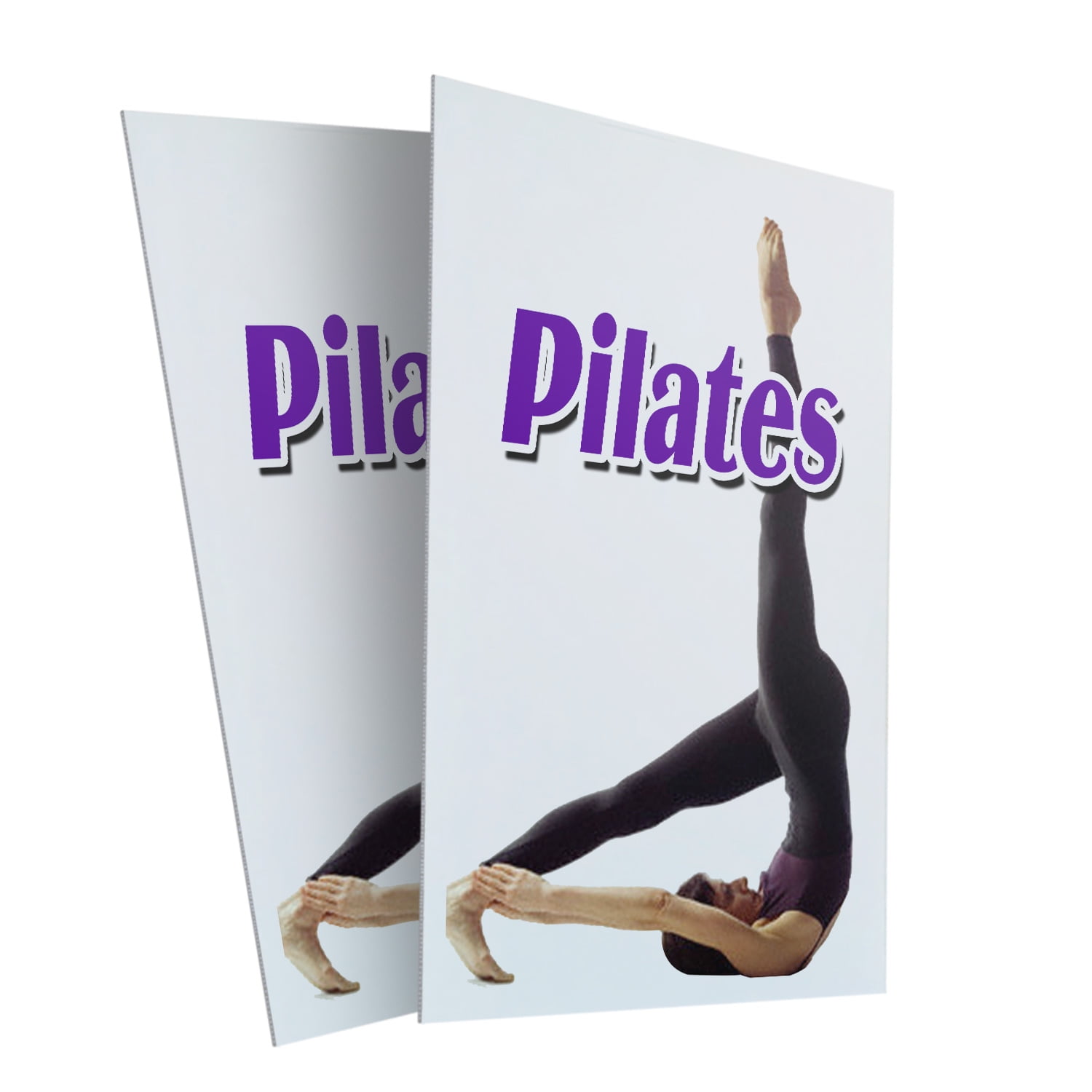 Pilates (2-PACK) 24" x 36" Plastic Signs | Sign Insert 4mm Corrugated ...