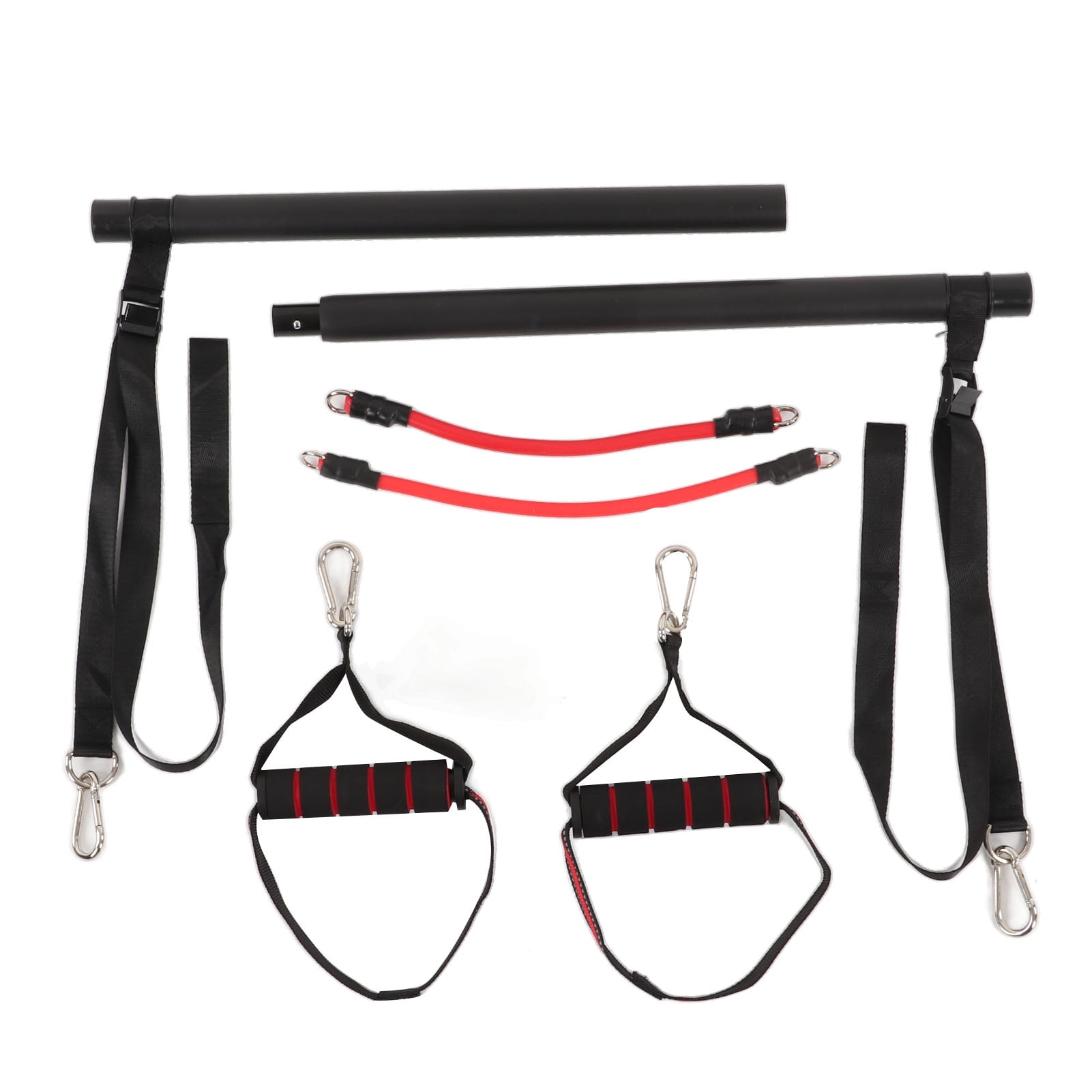 Pilates Bar Kit with Resistance Bands Yoga Pull Bar Kit Exercise Muscle ...