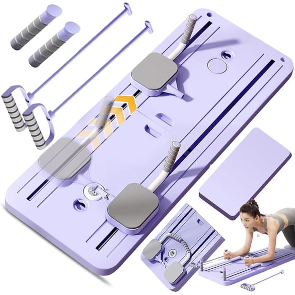 Pilates Board - Pilates Reformer Set, Multi-Purpose Foldable Pilates ...