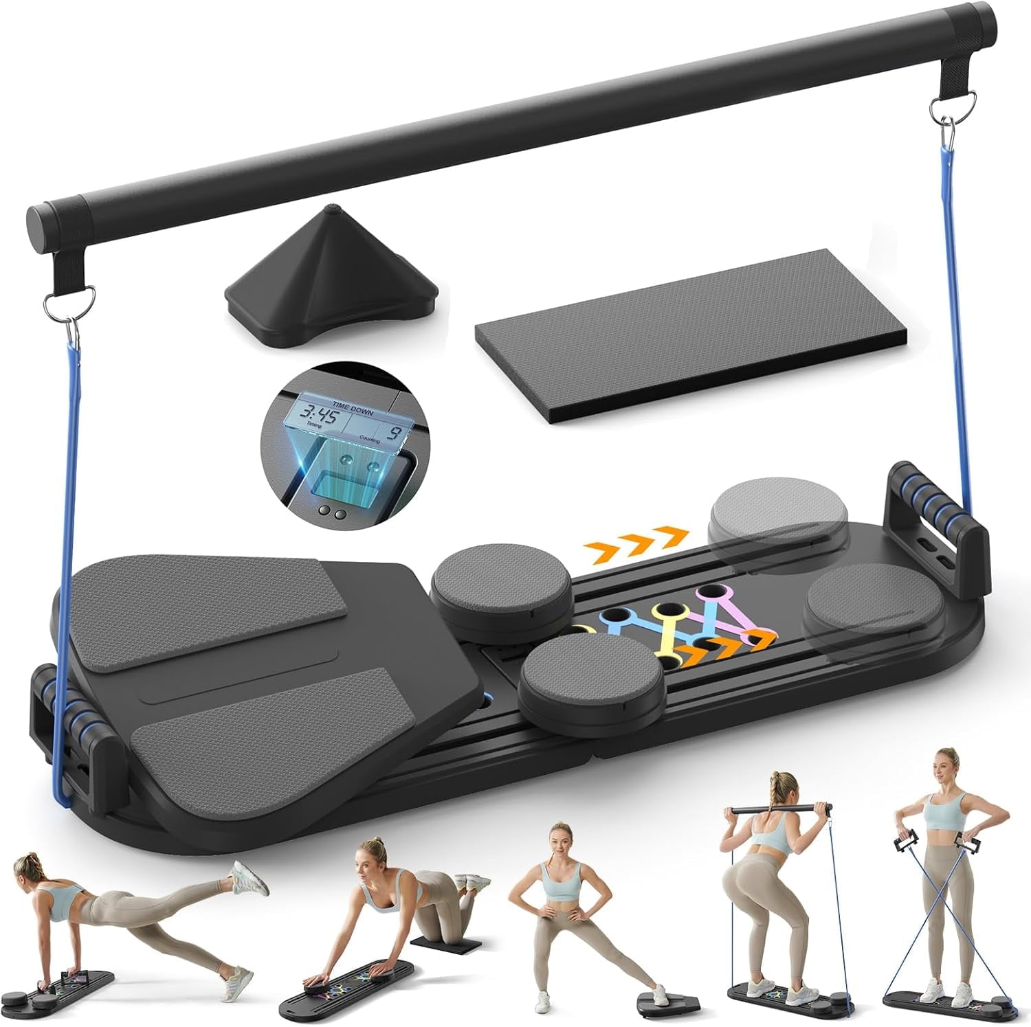 Pilates Board,Pilates Reformer Sets, Multifunctional Abdominal Pilates ...