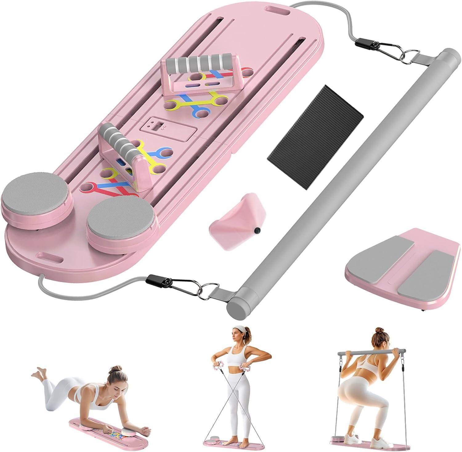 Pilates Borad Pilates Reformer Set,Reformer Pilates Machine for Home ...