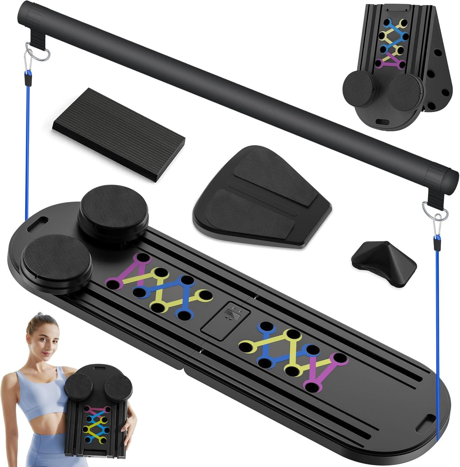 Pilates Borad Pilates Reformer Set,Reformer Pilates Machine for Home ...