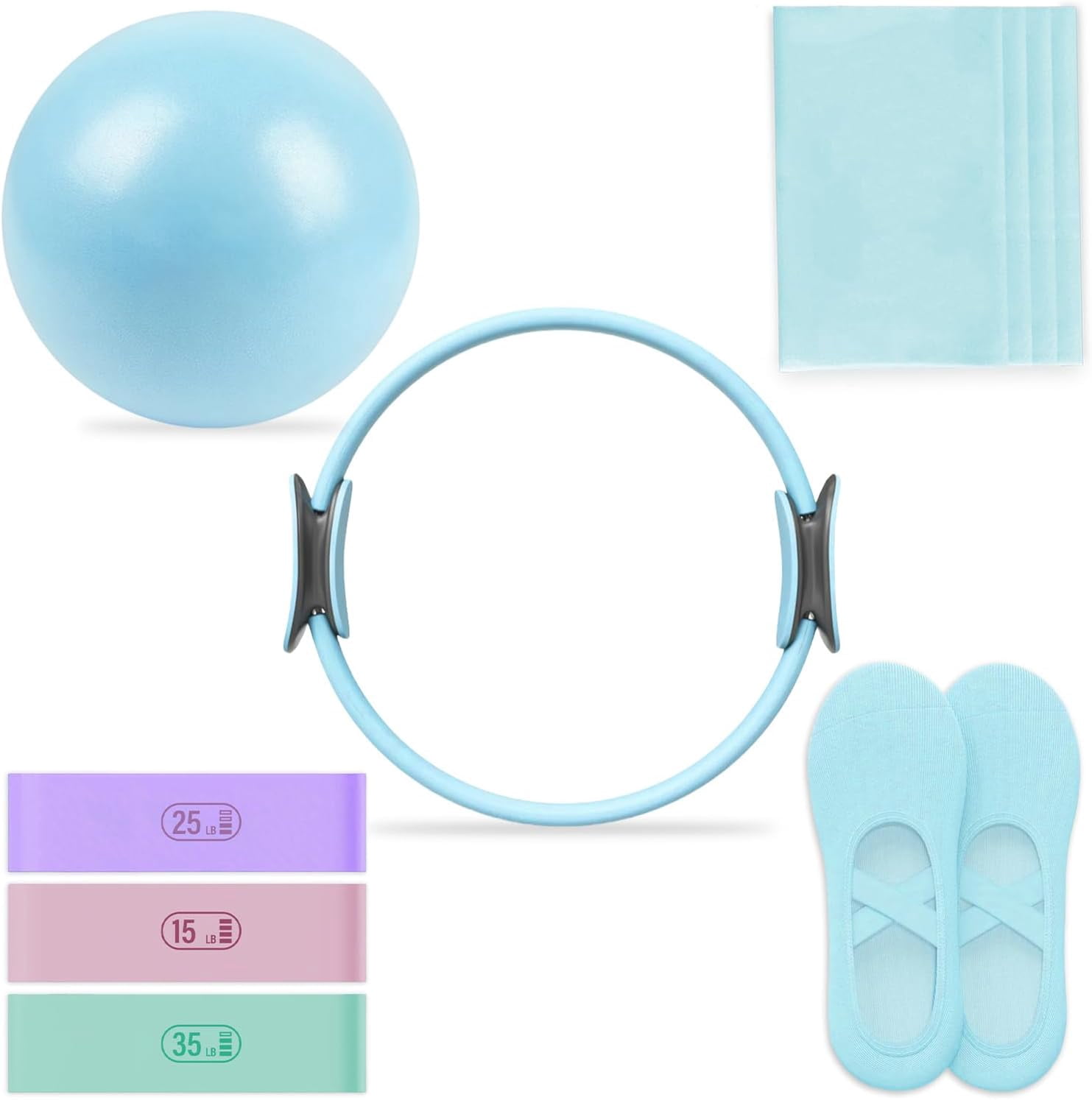 Pilates Essential Kit - Pilates Equipment Set - with Toning Pilates ...