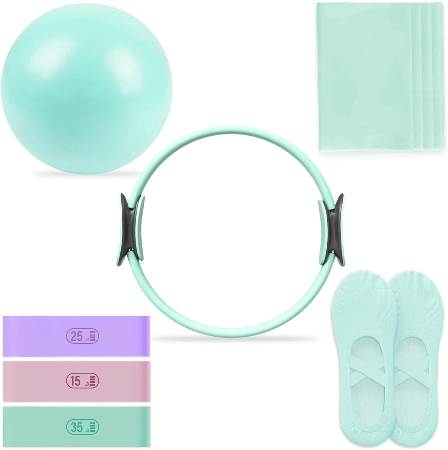 Pilates Essential Kit - Pilates Equipment Set - with Toning Pilates ...