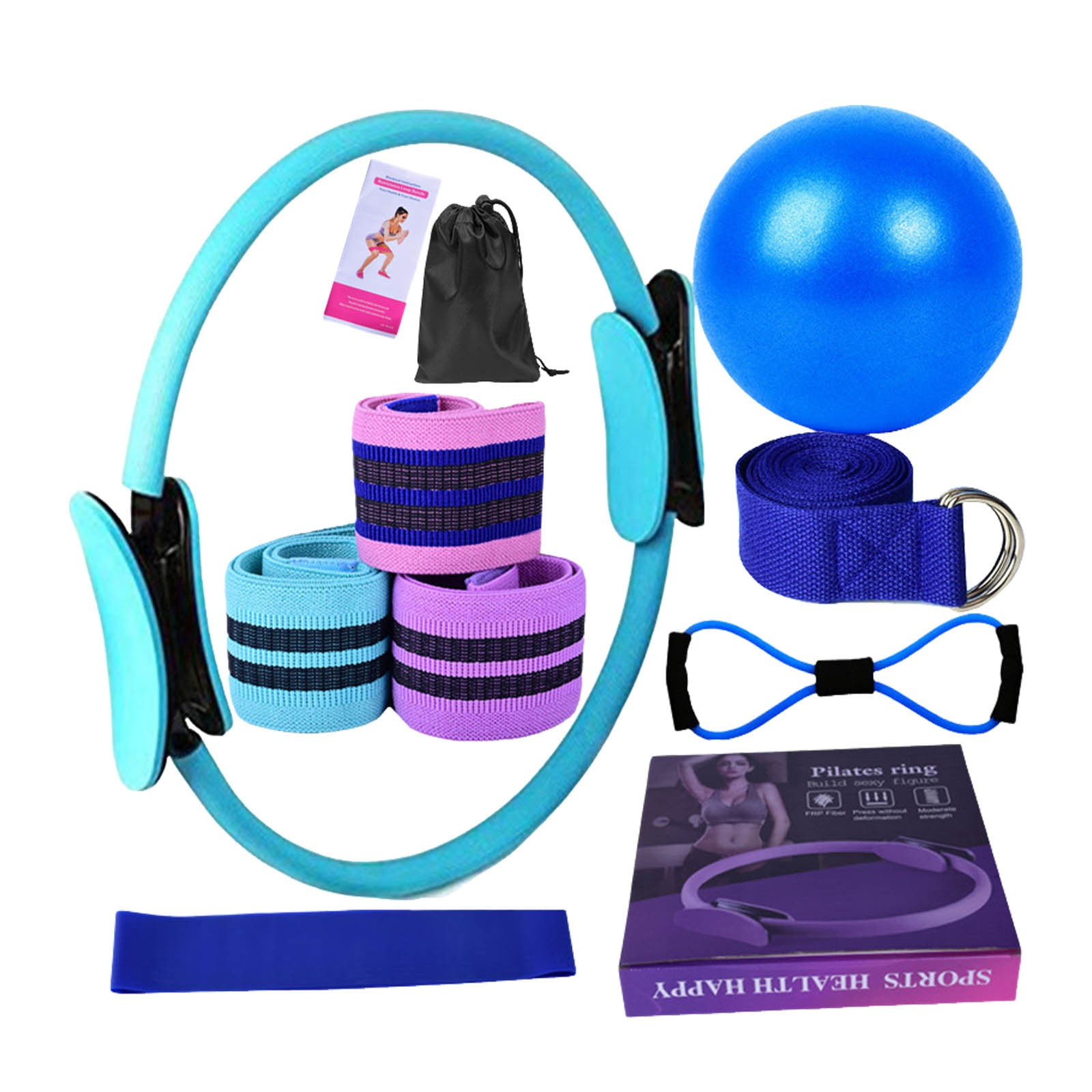 Pilates Essentials Kit For Women,Pilates Kit,Pilates Ring,Yoga Sets For ...