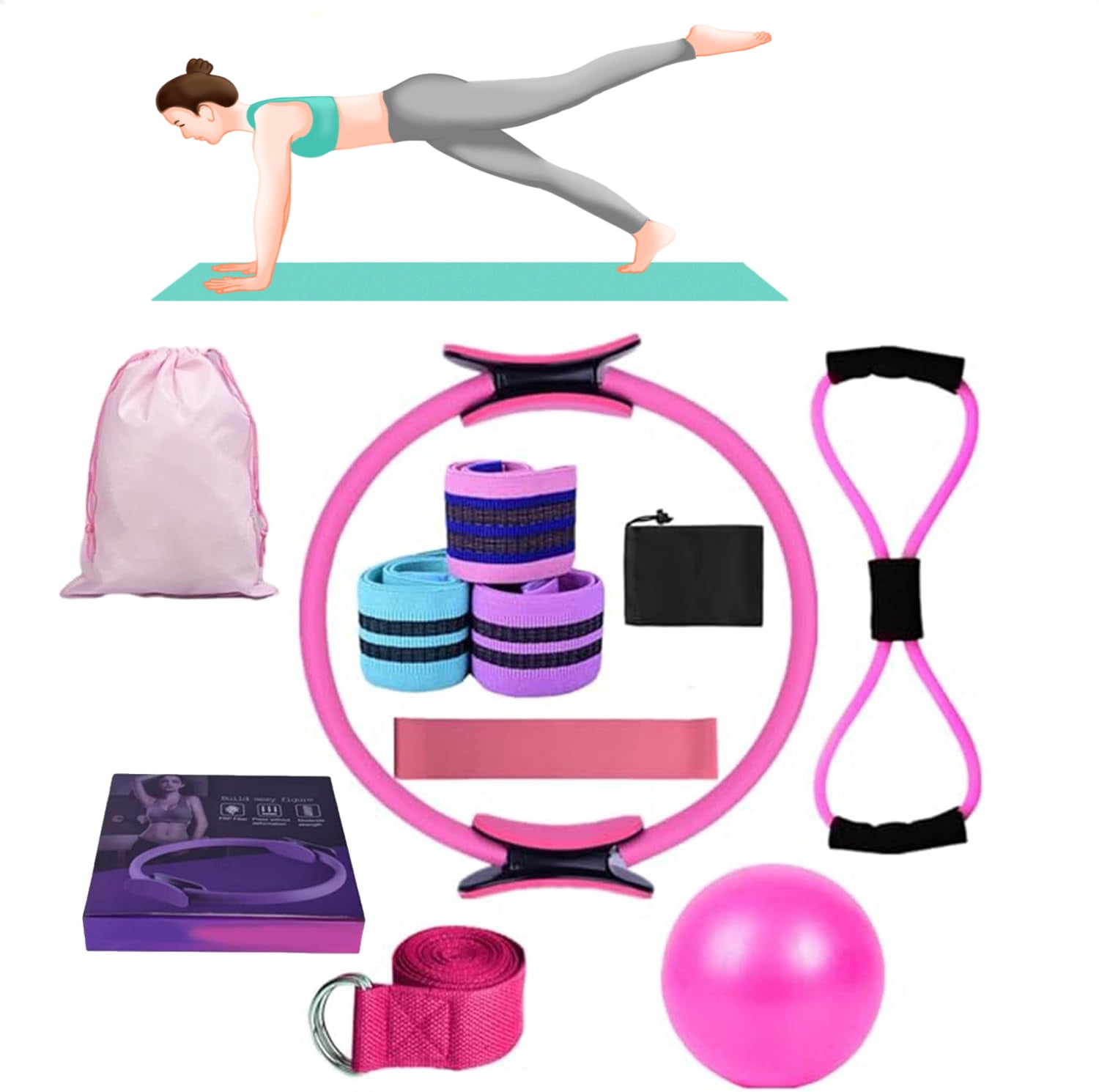 Pilates Essentials Kit for Women, 2025 New Home Pilates Equipment ...