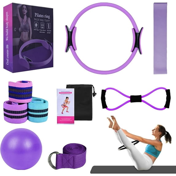 Pilates Essentials Kit for Women, 2025 New Pilates Kit, Pilates Rings ...