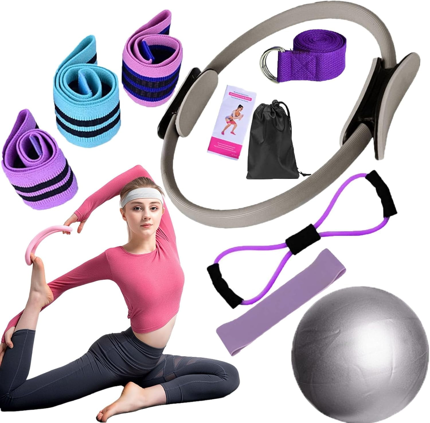 Pilates Essentials Kit for Women, Kit De Pilates En Casa, Home Pilates ...