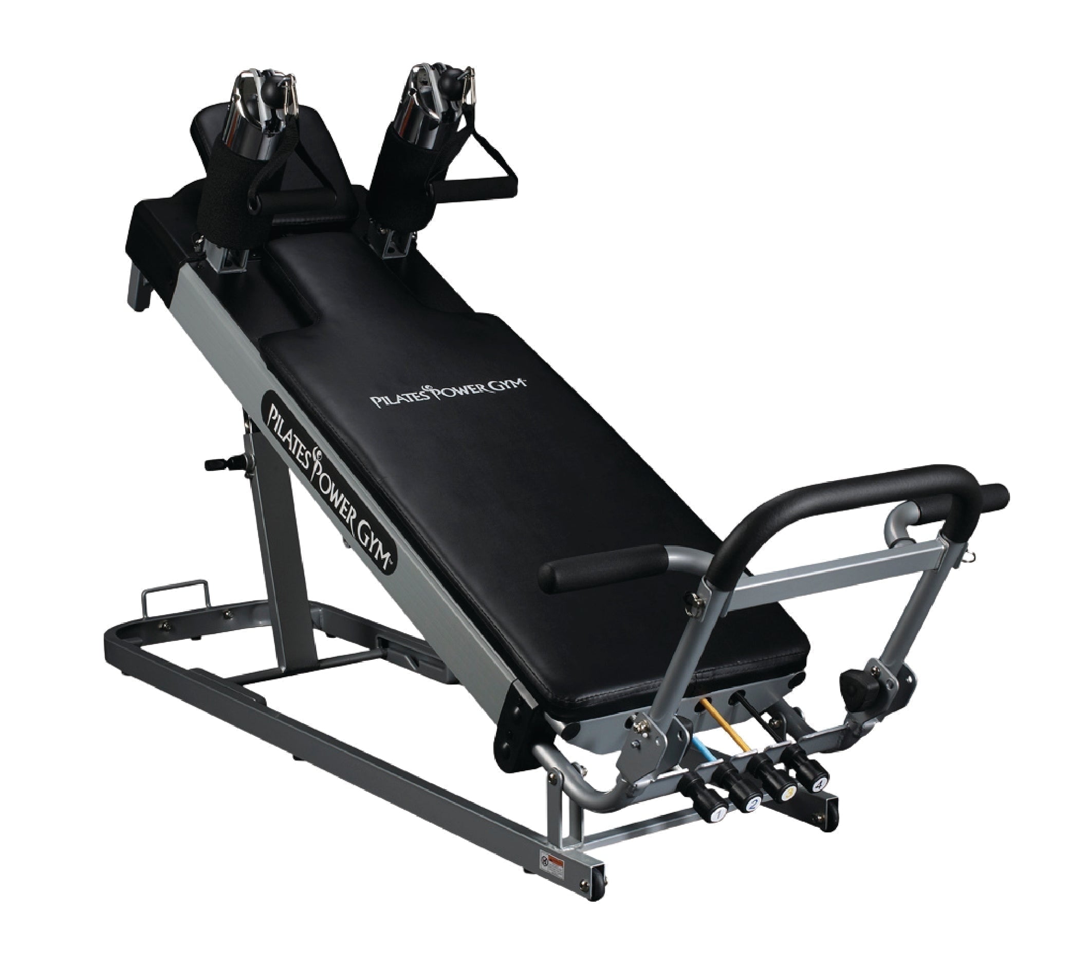 Pilates Power Gym Reformer Machine with Push-Up Bar, Home Workout ...