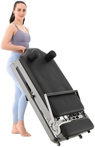 Pilates Reformer Machine, 91" Big Size-5 Metal Resistance Springs ...
