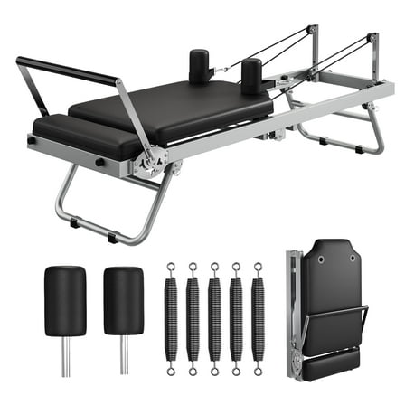 AOJA 7.6FT Foldable Pilates Reformer Machine for Home Gym,Balanced Body ...