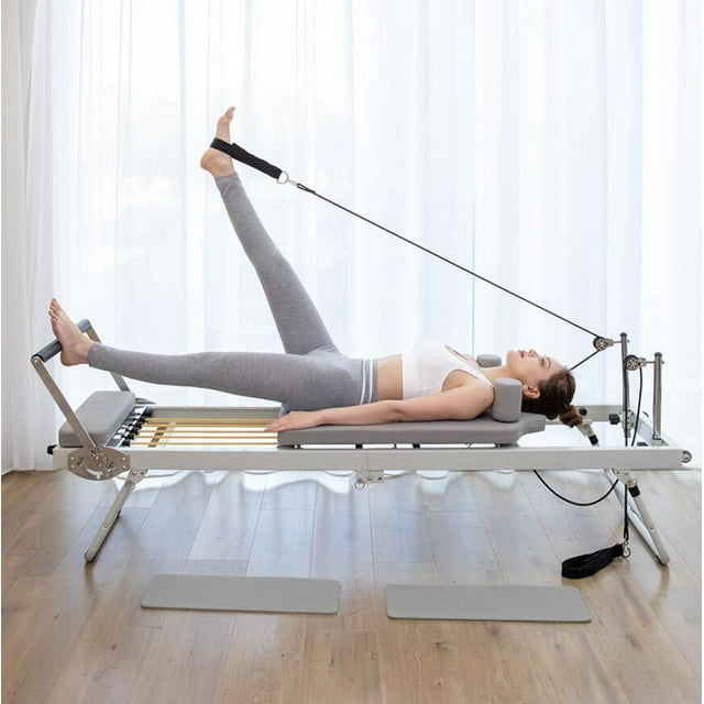 Pilates Reformer Machine for Home Workouts, Foldable Strength Training ...