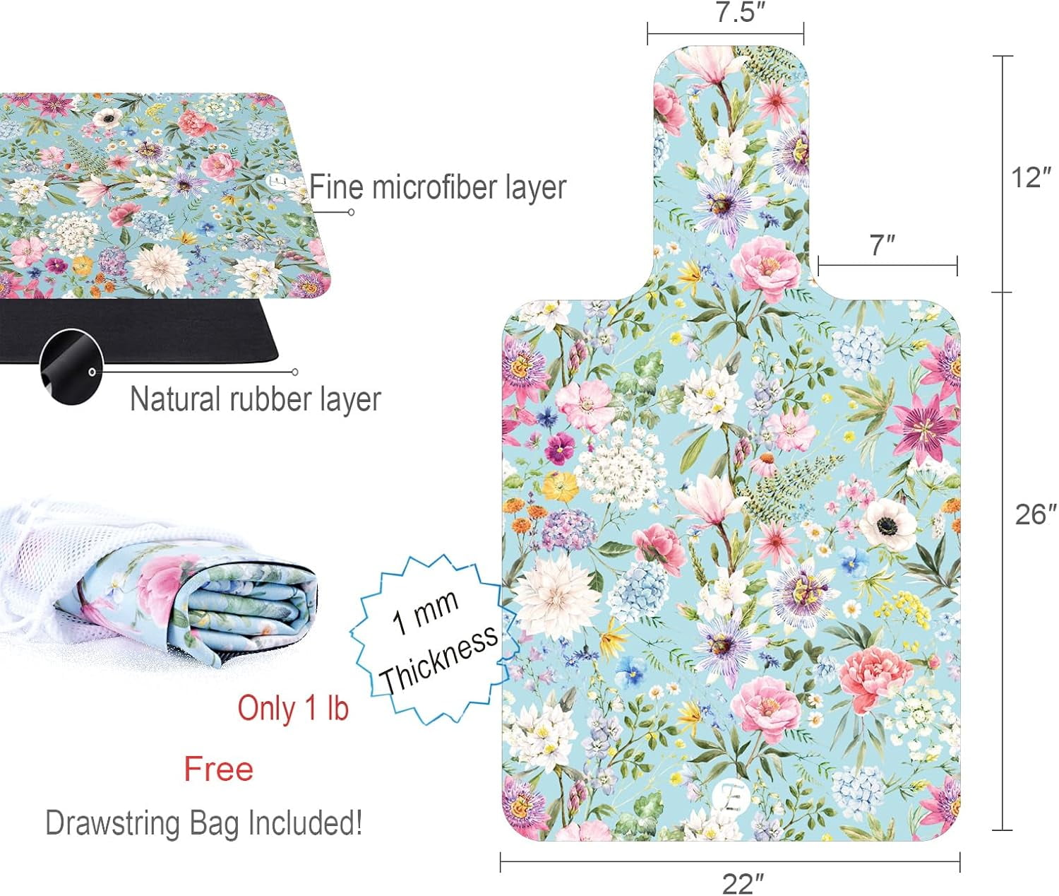 Pilates Reformer Mat Towel With Shoulders, Pilates Reformer Cover With ...