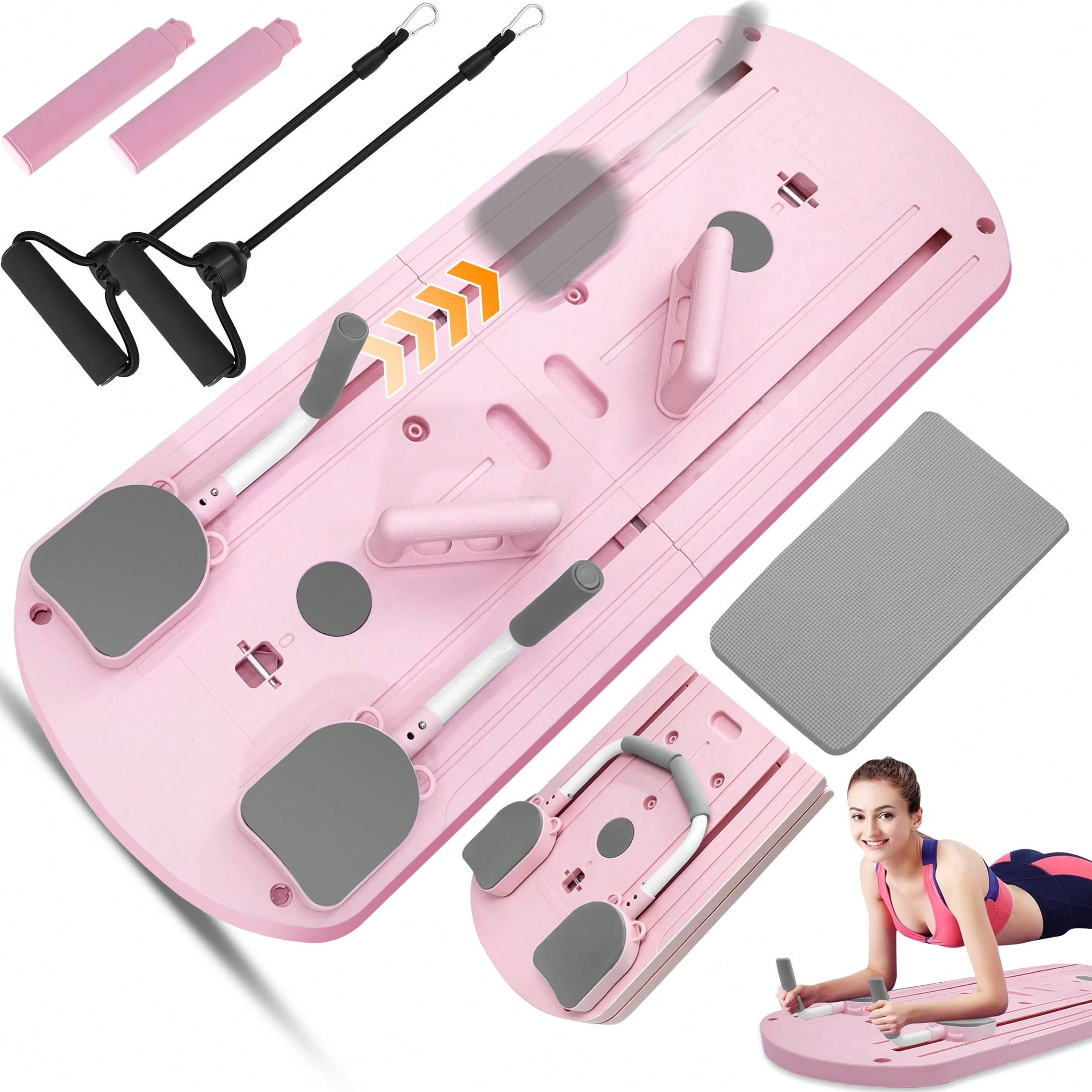 Pilates Reformer Set - Pilates Board For Home Workout, 5-In 1 Pilates ...