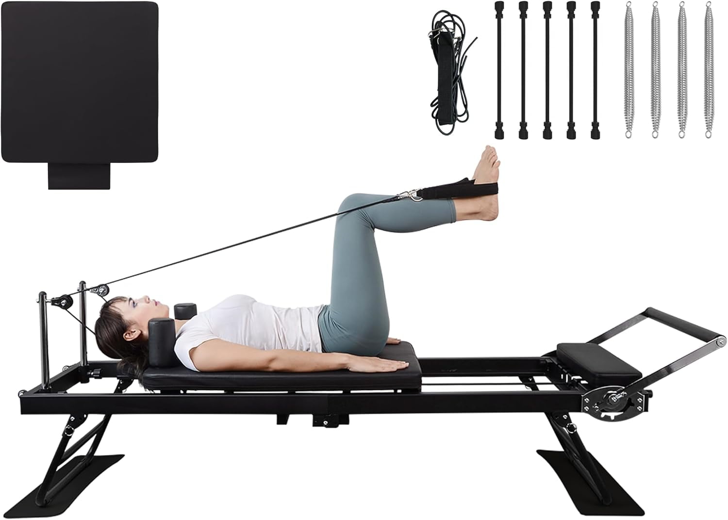 Pilates Reformer Ultra MAX-80101, Foldable Pilates Reformer Machine ...