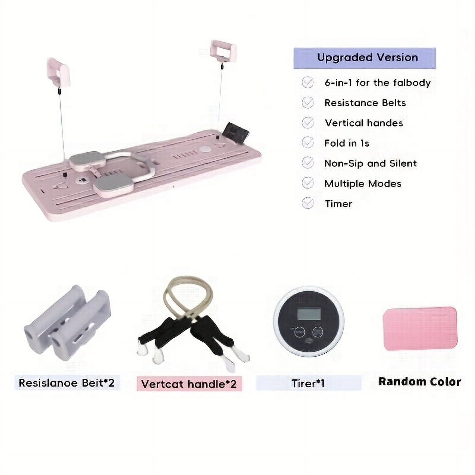 Pilates Reformers Set, Multifunctional Foldable Pilates Reformer Board ...