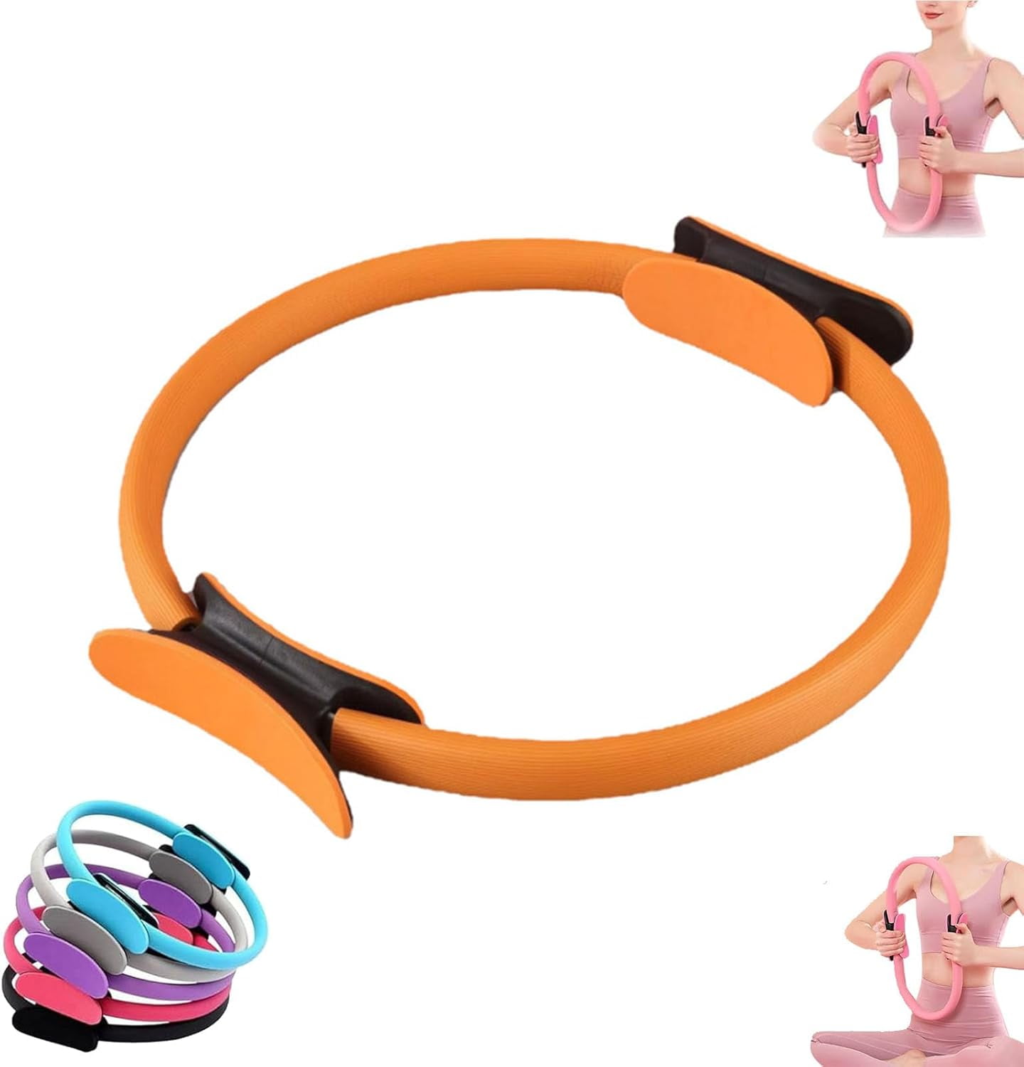 Pilates Ring Fitness Trainer, Pilates Ring for Women, with Dual Padded ...