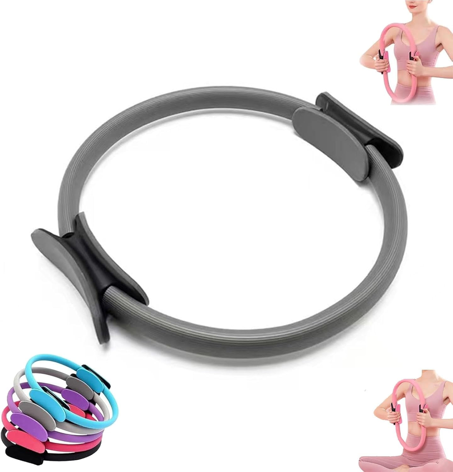 Pilates Ring Fitness Trainer, Pilates Ring for Women, with Dual Padded ...