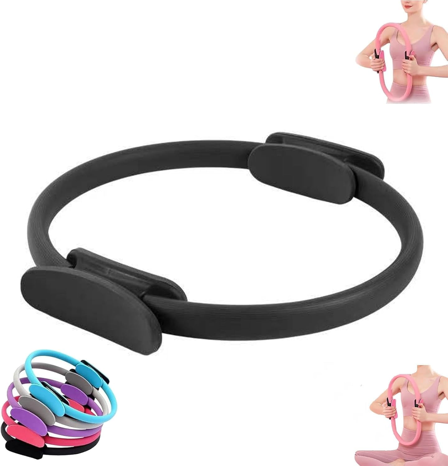 Pilates Ring Fitness Trainer, Pilates Ring for Women, with Dual Padded ...