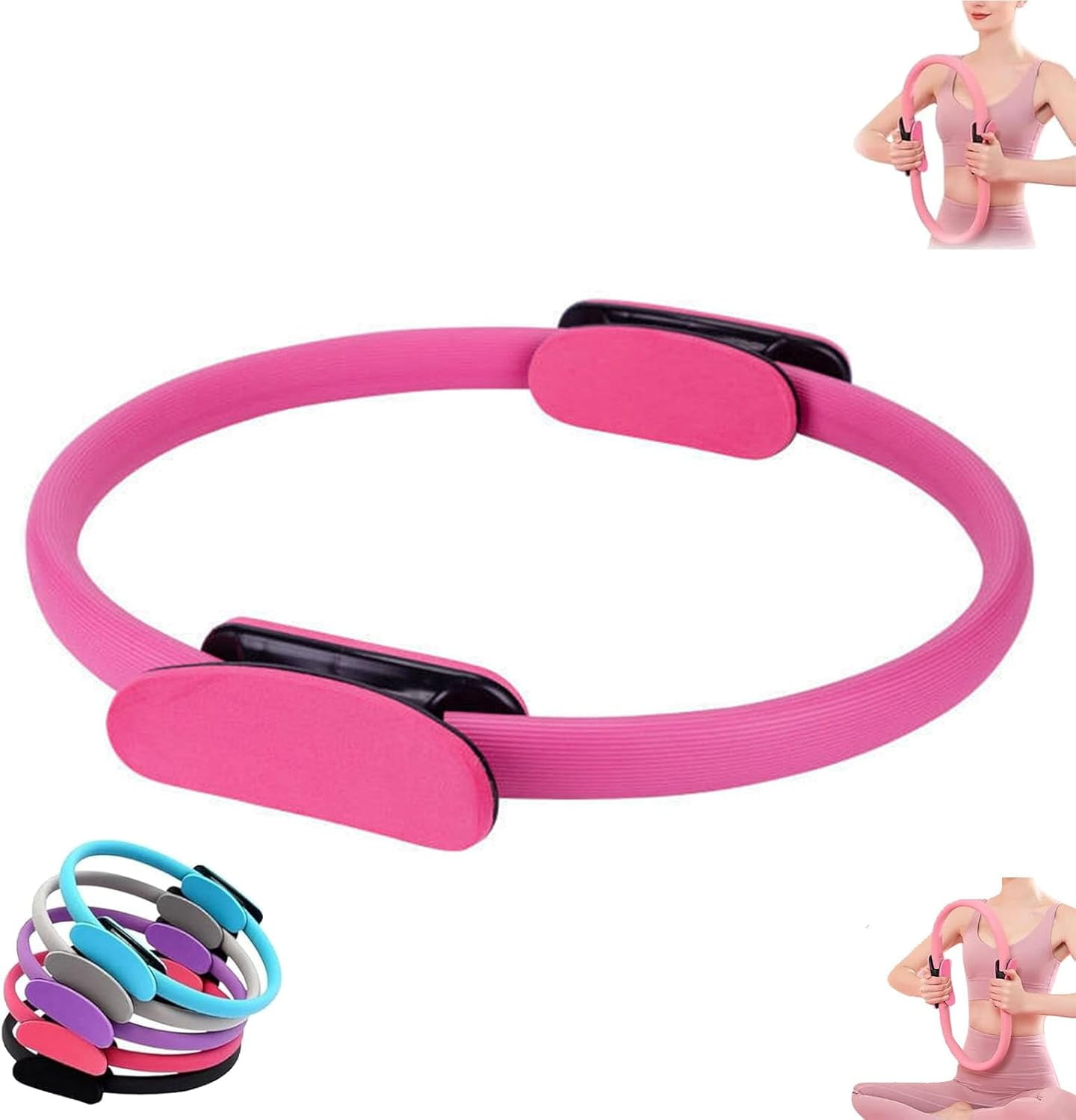 Pilates Ring Fitness Trainer, Pilates Ring for Women, with Dual Padded ...