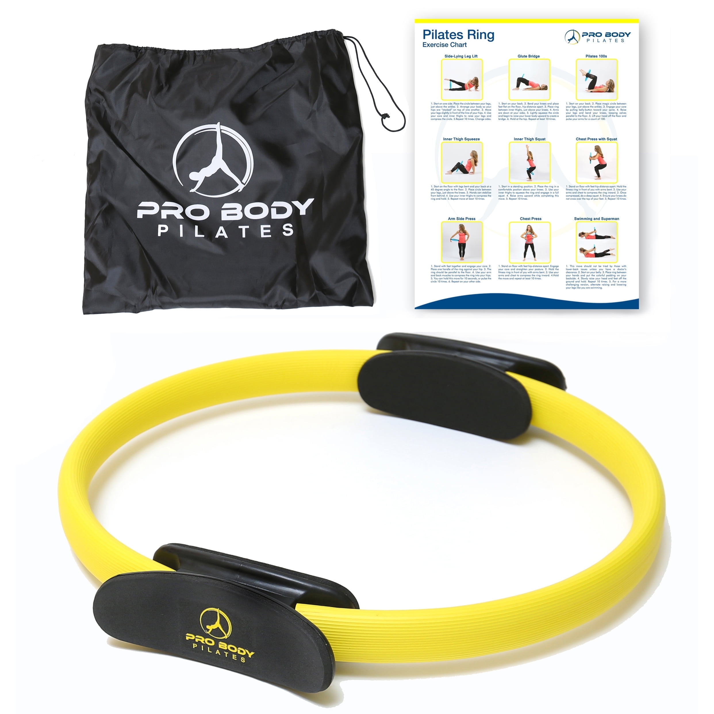 ProBody Pilates Ring 14 Inch for Thigh Workout, Yoga Ring Thigh Toner ...