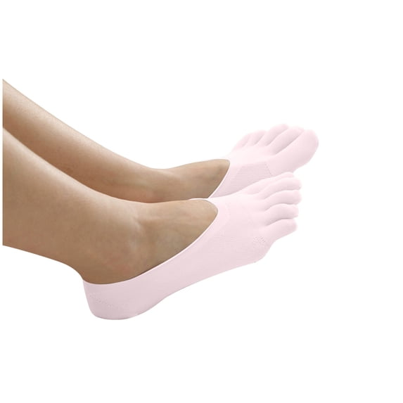 Pilates Socks Mesh Five Toe Anti Friction Breathable Ankle Liner Socks ...