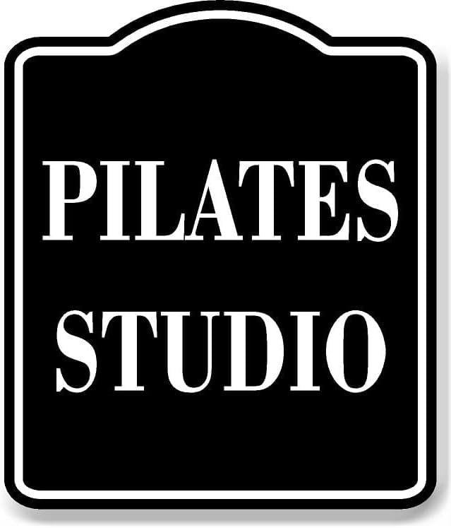 Pilates Studio BLACK Aluminum Composite Sign, 8.5"x10" - Walmart.com