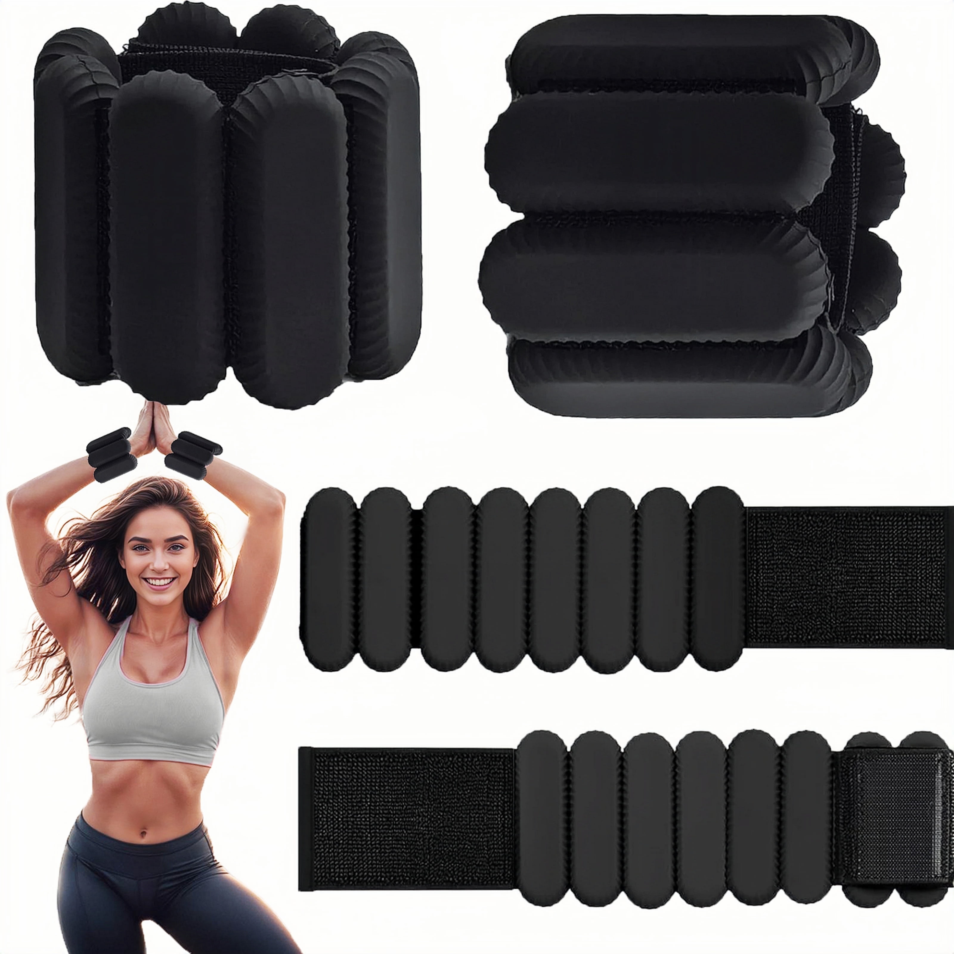 Pilates Wrist & Ankle Weights for Women, Wearable Strong Arm & Leg ...