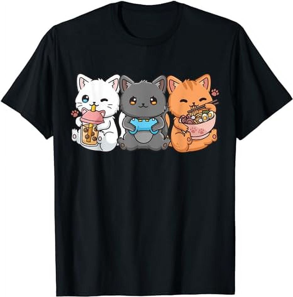 Pile Anime Kawaii Neko T-Shirt - Walmart.com