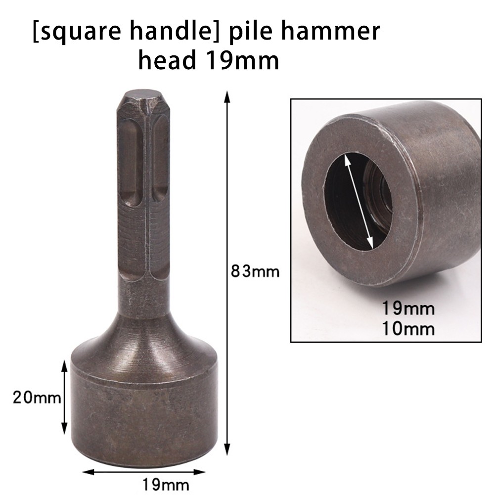 Pile Hammer Heads Edge Hammer For Impact Drill For Electric And Pneumatic Tools square handle A ...