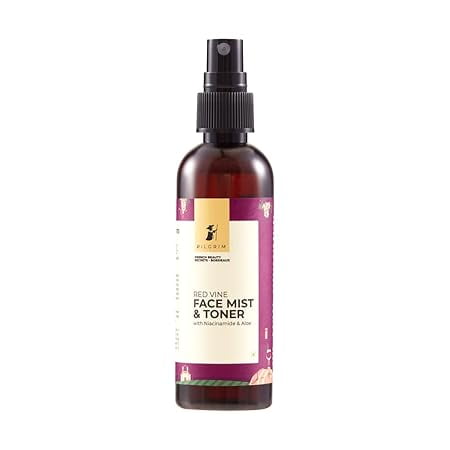 Pilgrim Alcohol Free Red Vine Face Toner Spray with Vitamin B3 and Aloe ...