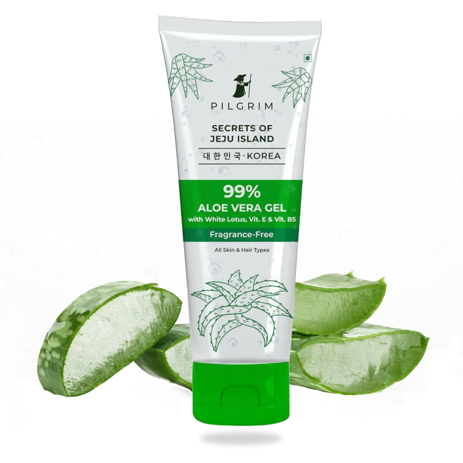Pilgrim Korean 99% Pure Aloe Vera Gel 200Ml With Vitamin E & Vitamin B5 ...