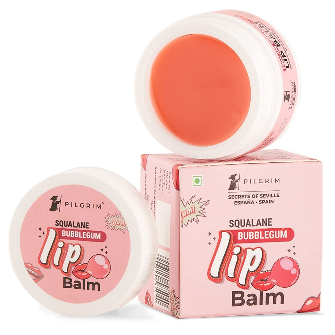Pilgrim Spanish Squalane Lip Balm (Bubblegum) For Unisex, Lip Balm For ...