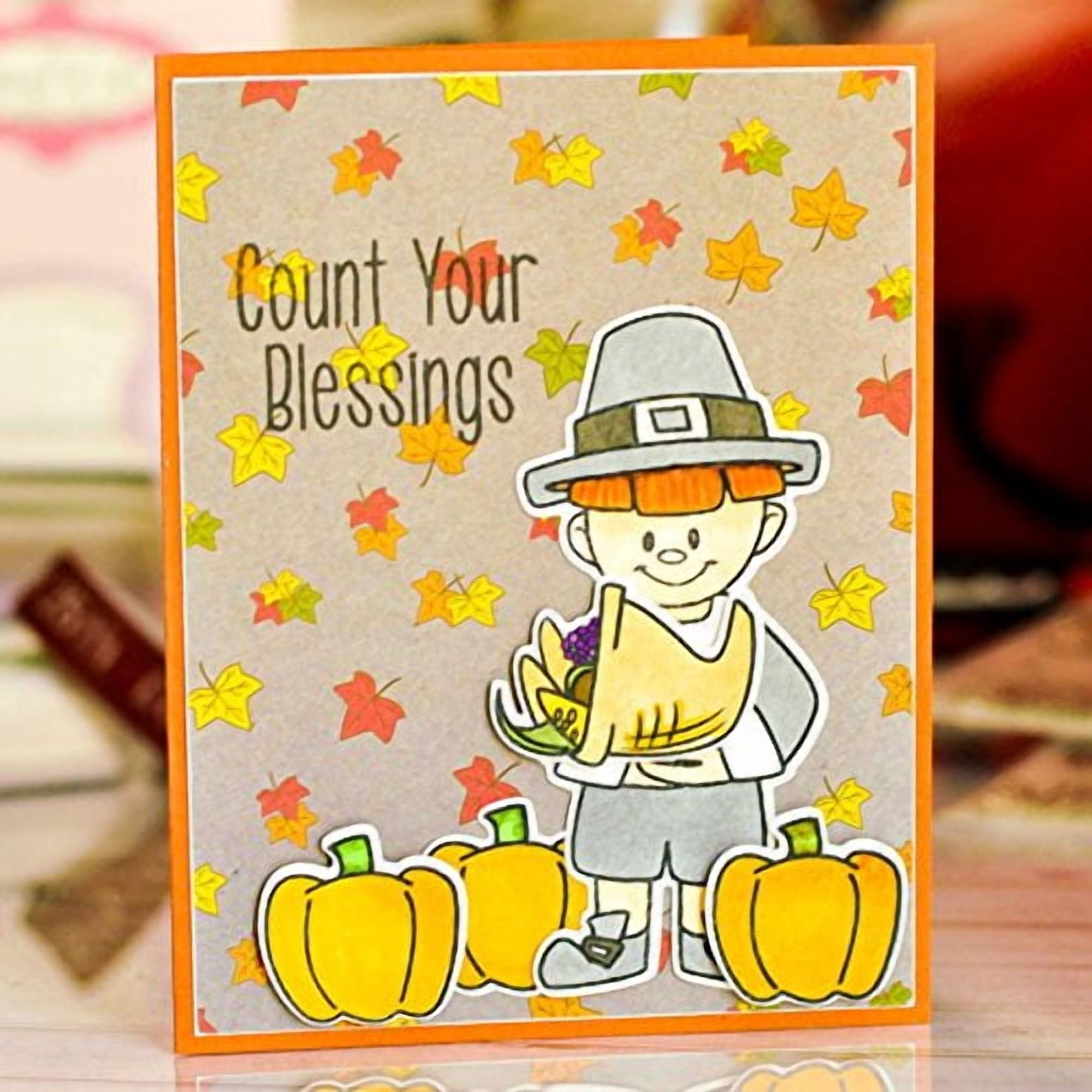 Pilgrim Thanksgiving Stamps and Dies for Scrapbooking and Card-Making ...