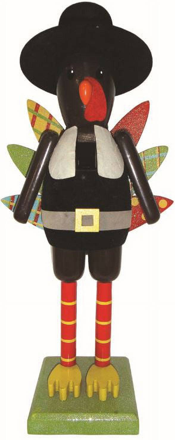 Pilgrim Turkey Wooden Thanksgiving Day Nutcracker 15 Inch Fall ...