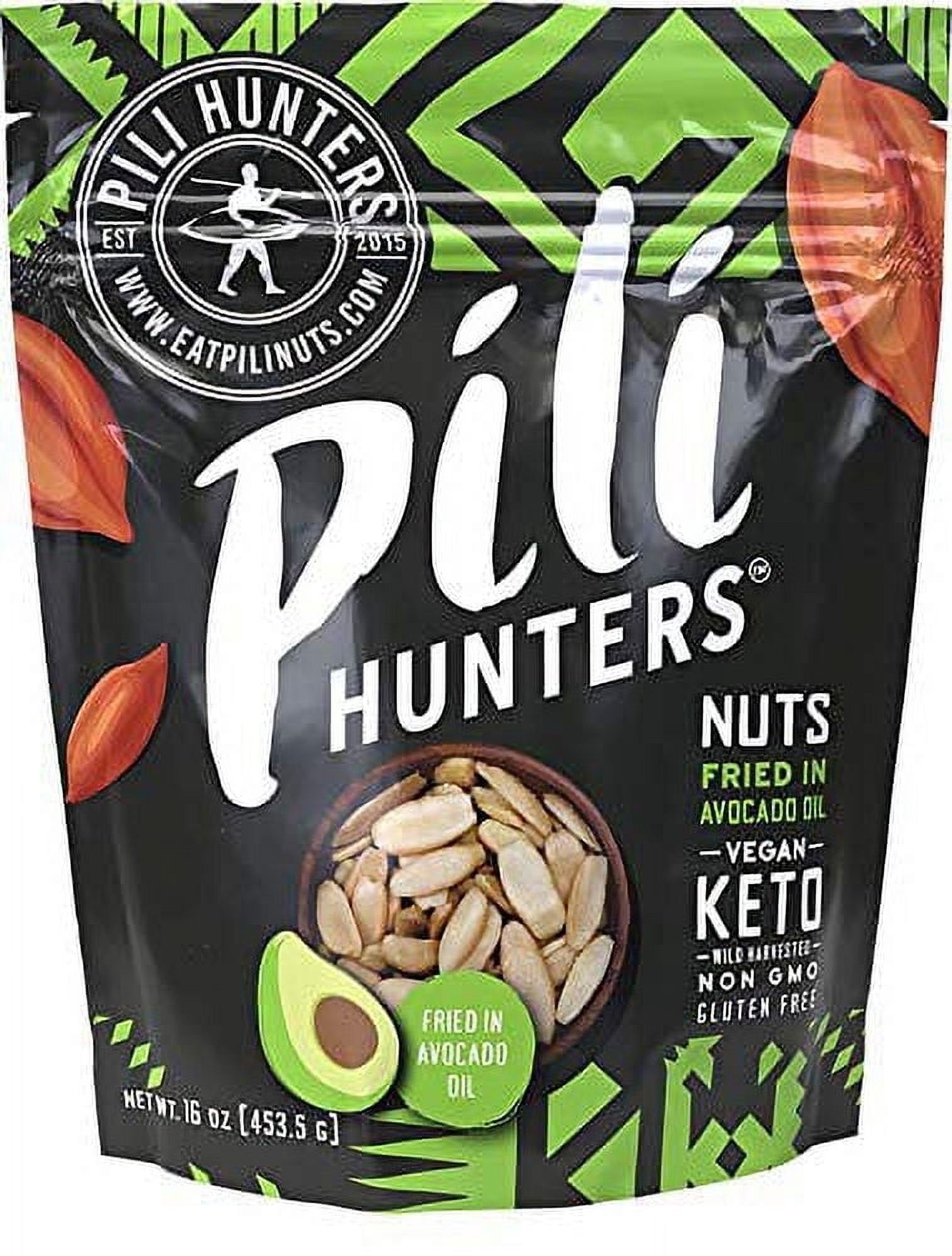 Pili Hunters Sprouted Pili Nuts, Fried in Avocado Oil, Sea Salt, Keto ...