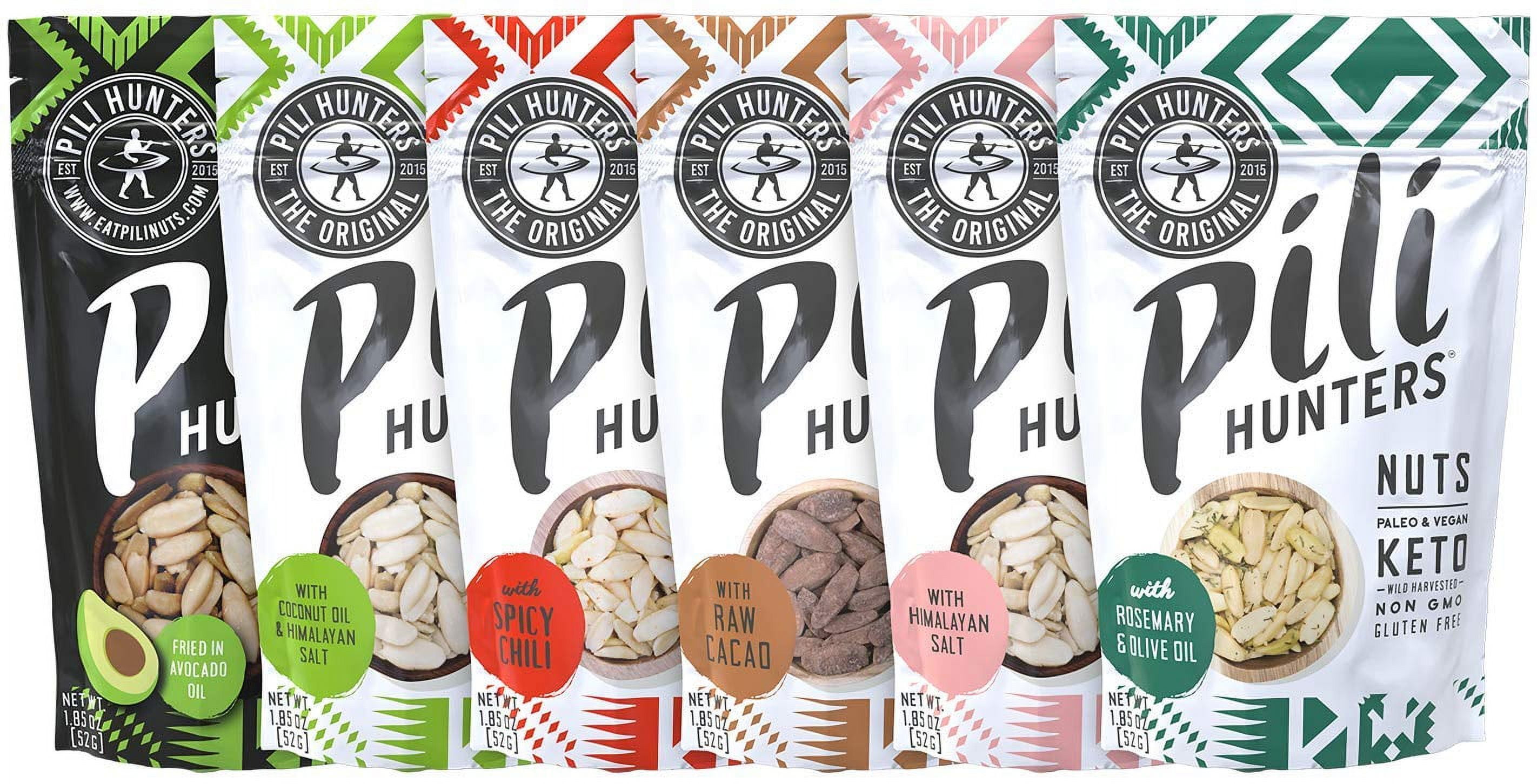 Pili Hunters - Wild TSF6 Sprouted Pili Nuts (1.85oz Bags, 6-Pack ...