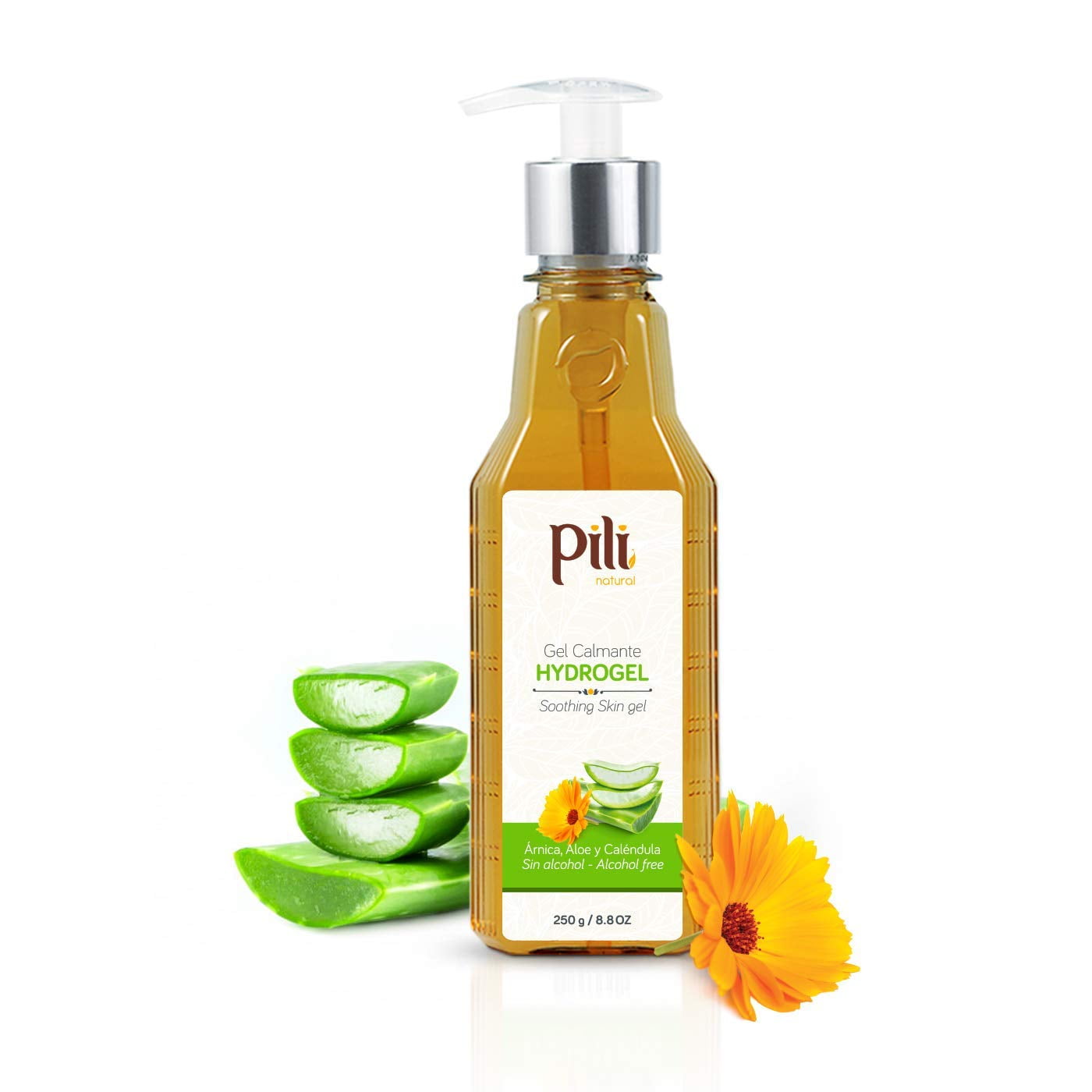 Pili Natural Hydrogel | Face and body Skin Soothing Gel with Arnica ...