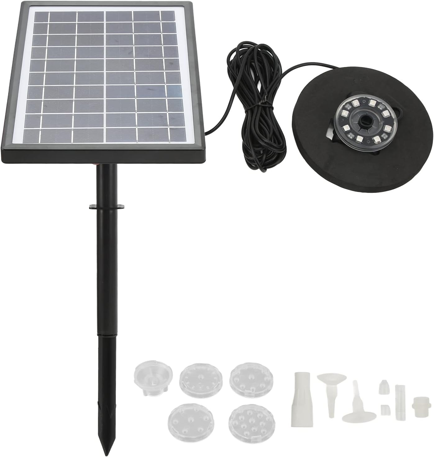 Pilipane Solar Fountain Pump with Battery Backup 5000mAh, 7W Solar Bird ...