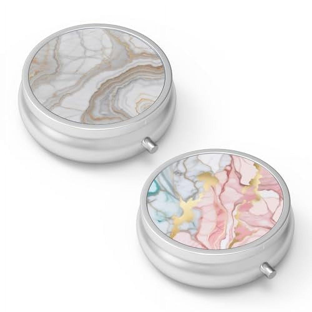 Pill Box 3 Compartment Medicine Pill Case,Portable Pill Box for Pocket ...