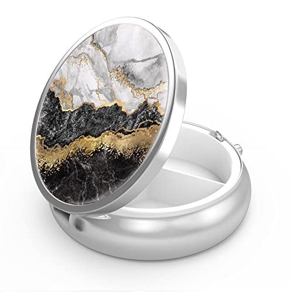 Pill Box 3 Compartment Medicine Pill Case,Portable Pill Box for Pocket ...