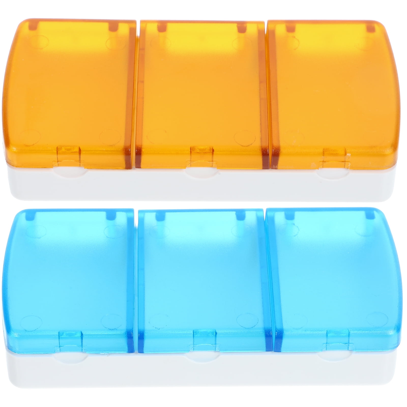 Pill Boxes for Travel Case Purse 2 Pcs Container Cases Traveling ...
