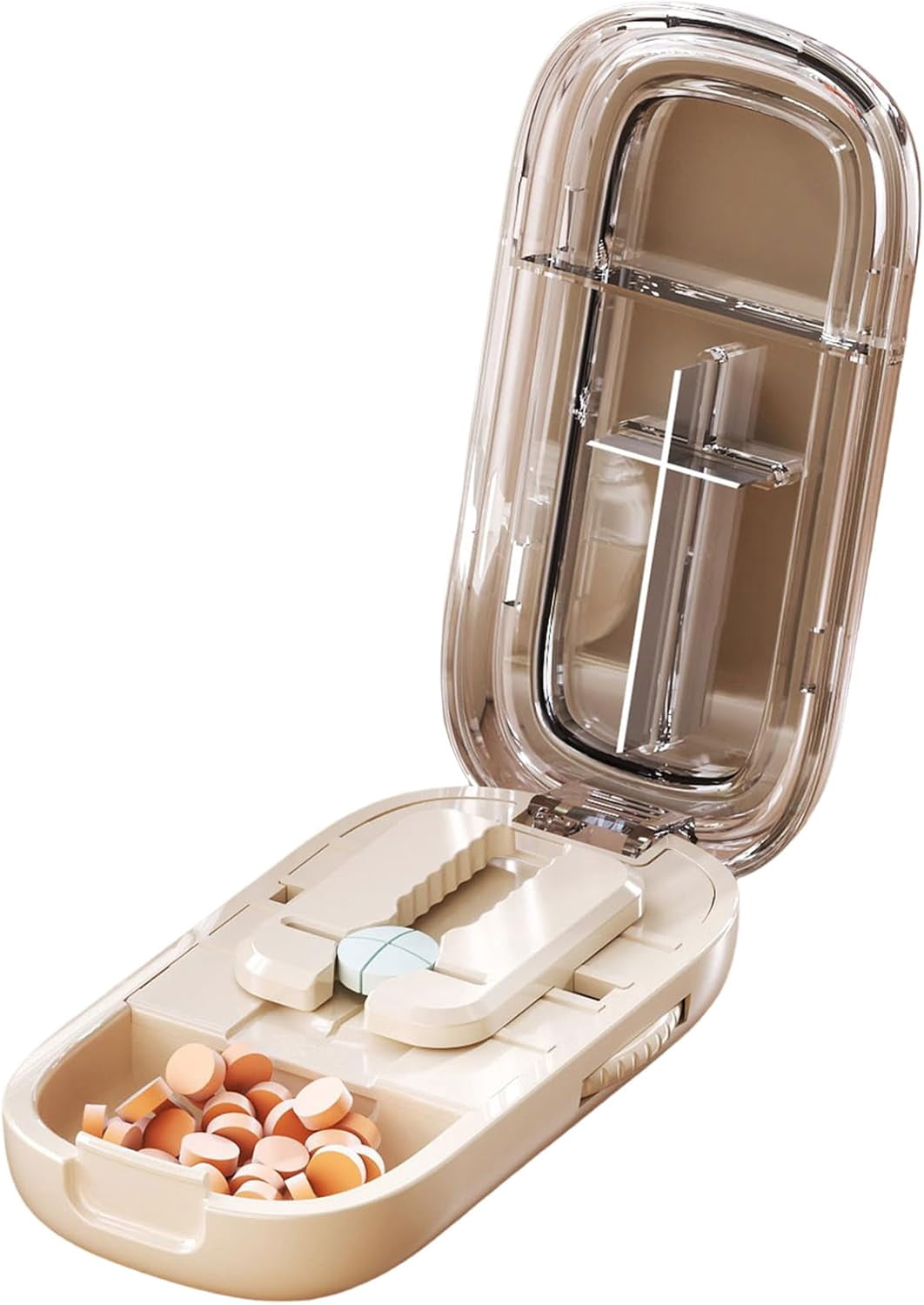 Pill Cutter Splitter for Small and Tiny Pills - 1/2&1/4Adjustable Pill ...