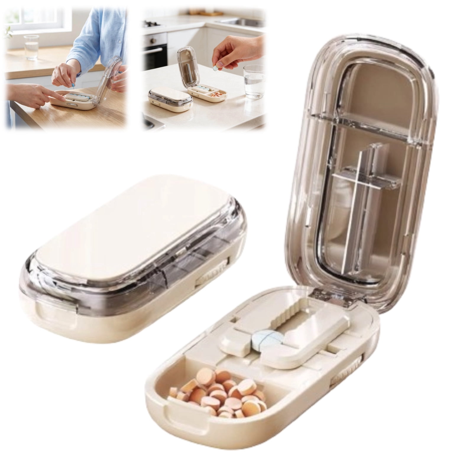 Pill Cutter Splitter for Small and Tiny Pills, Accurate Multi-Pill ...