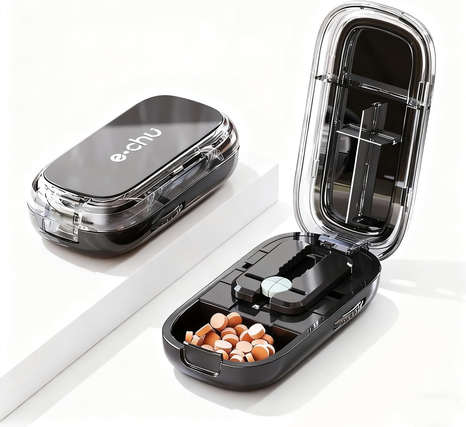 Pill Cutter Splitter for Small and Tiny Pills, Larger Pills, 1/2 1/4 ...