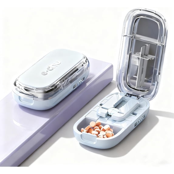 Pill Cutter Splitter for Small and Tiny Pills, Larger Pills, 1/2 1/4 ...