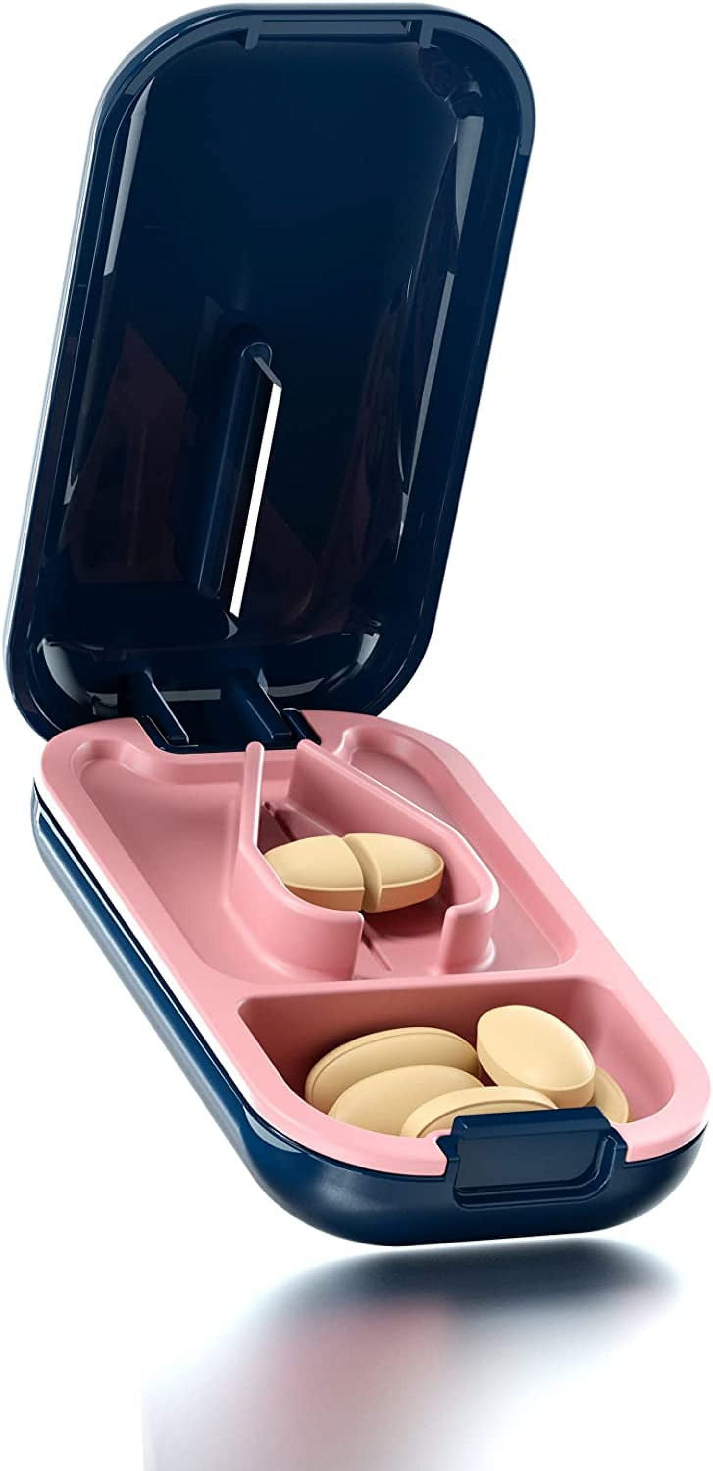 Pill Cutter for Small & Large Pills, Adjustable Pill Splitter with Mini ...