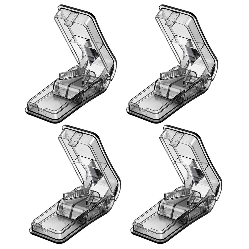 Pill Cutter for Small Pills, Tablet Splitter with Blade Guard, Safety ...