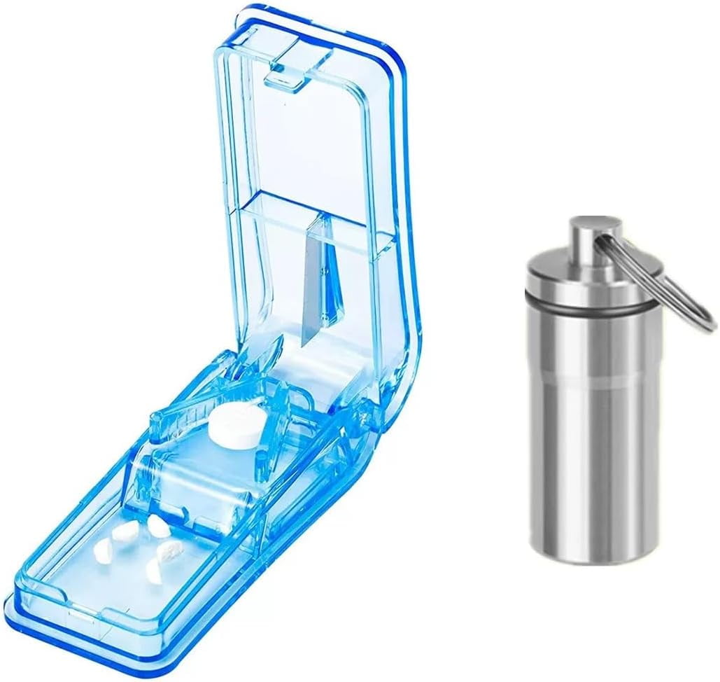 Pill Cutter for Small or Large Pills - Cuts Vitamins - Pill Splitter ...